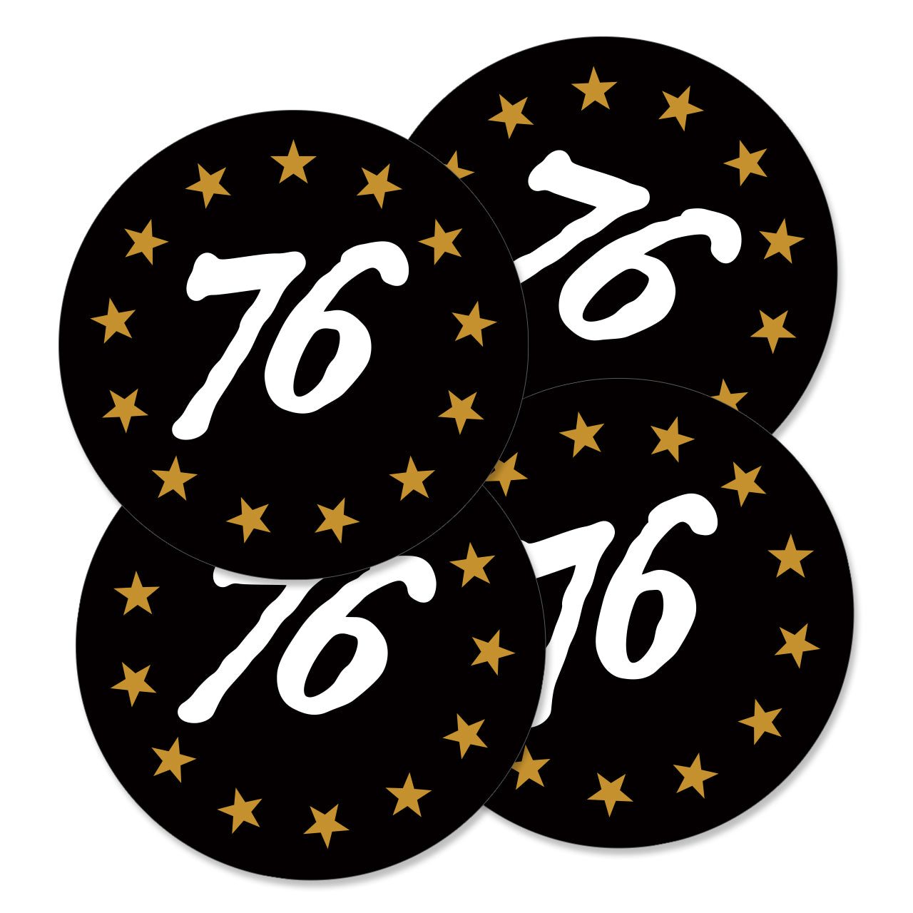 76 Sticker - Packs of 4