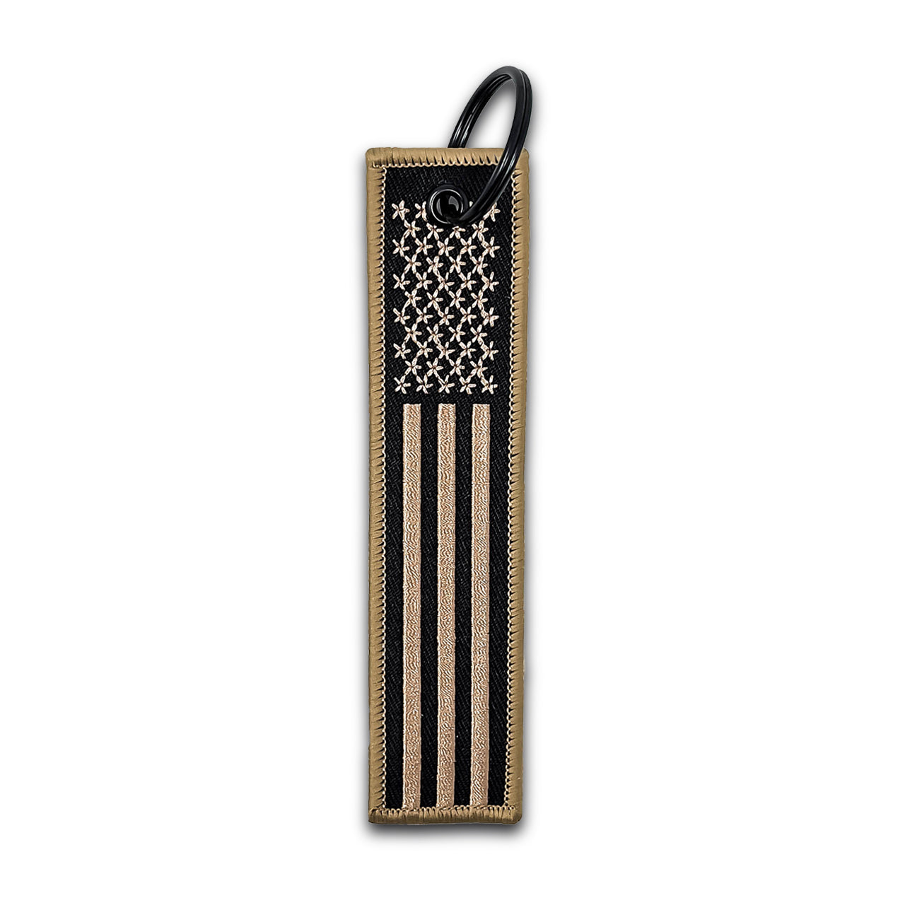 USA Flag (Tan) Keytag